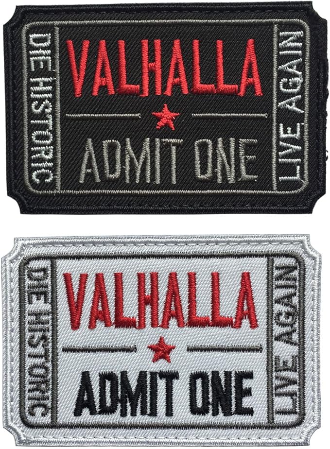Amazon.com: SpaceAuto Bundle 2 Pieces Ticket to Valhalla Admit One Die ...
