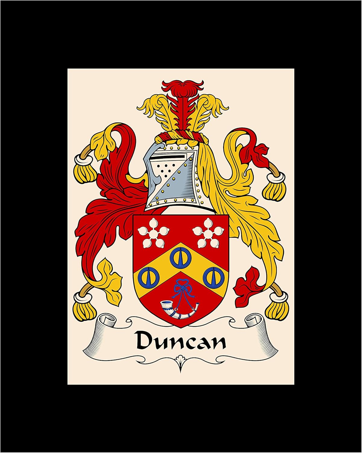 Amazon.com: Carpe Diem Designs Duncan Coat of Arms/Duncan Family Crest ...