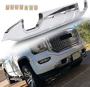 Amazon.com: TCSN 1pc Front Chrome Bumper Cover for GMC for Sierra 1500 ...