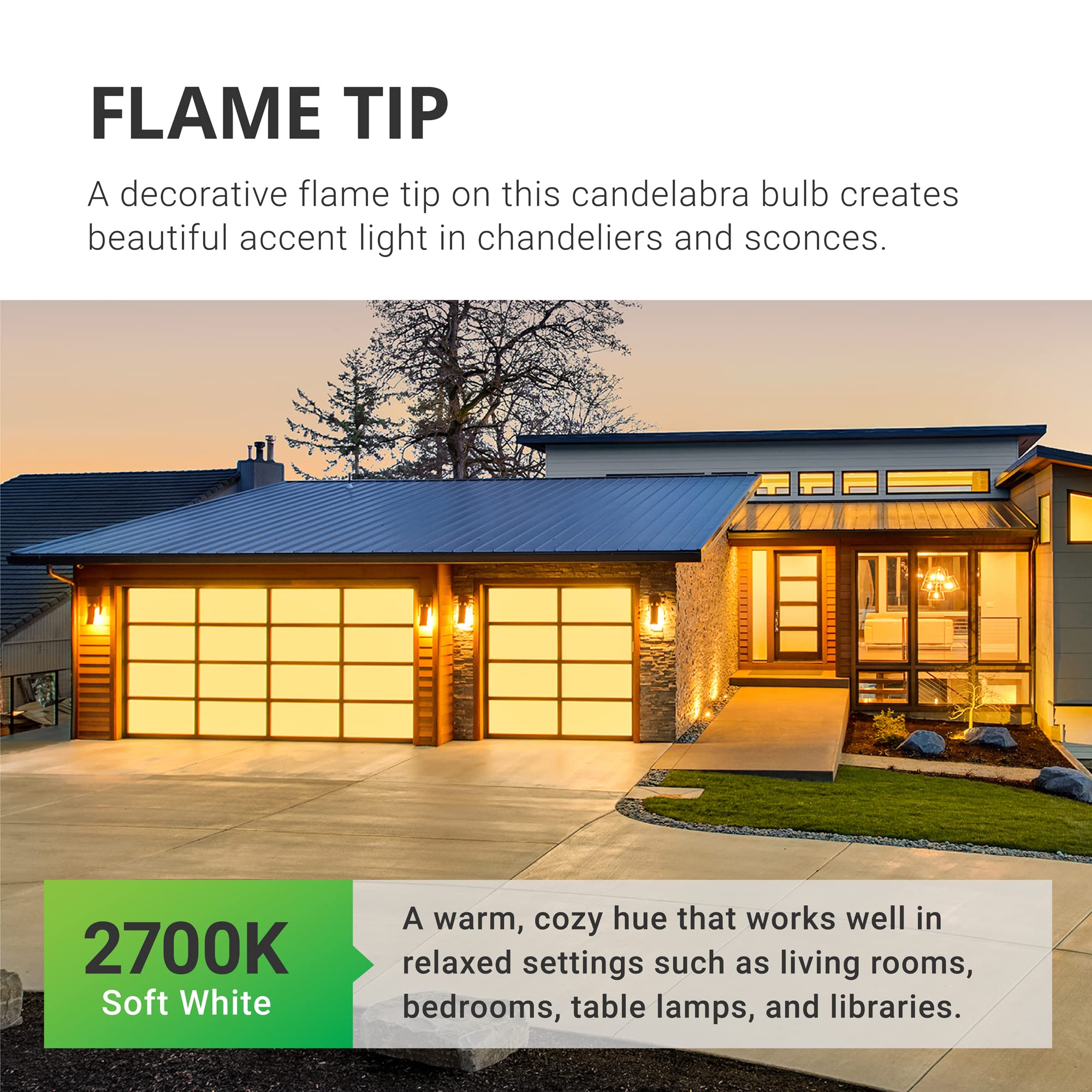 Snapklik.com : Sunco Lighting 10 Pack Dusk To Dawn Candelabra CA11 LED ...