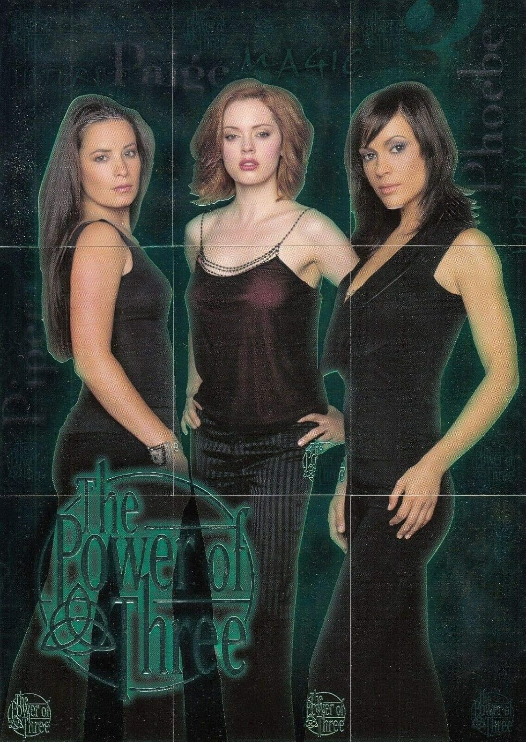 CHARMED POWER OF THREE 3 2003 INKWORKS COMPELTE EMBOSSED PUZZLE INSERT ...
