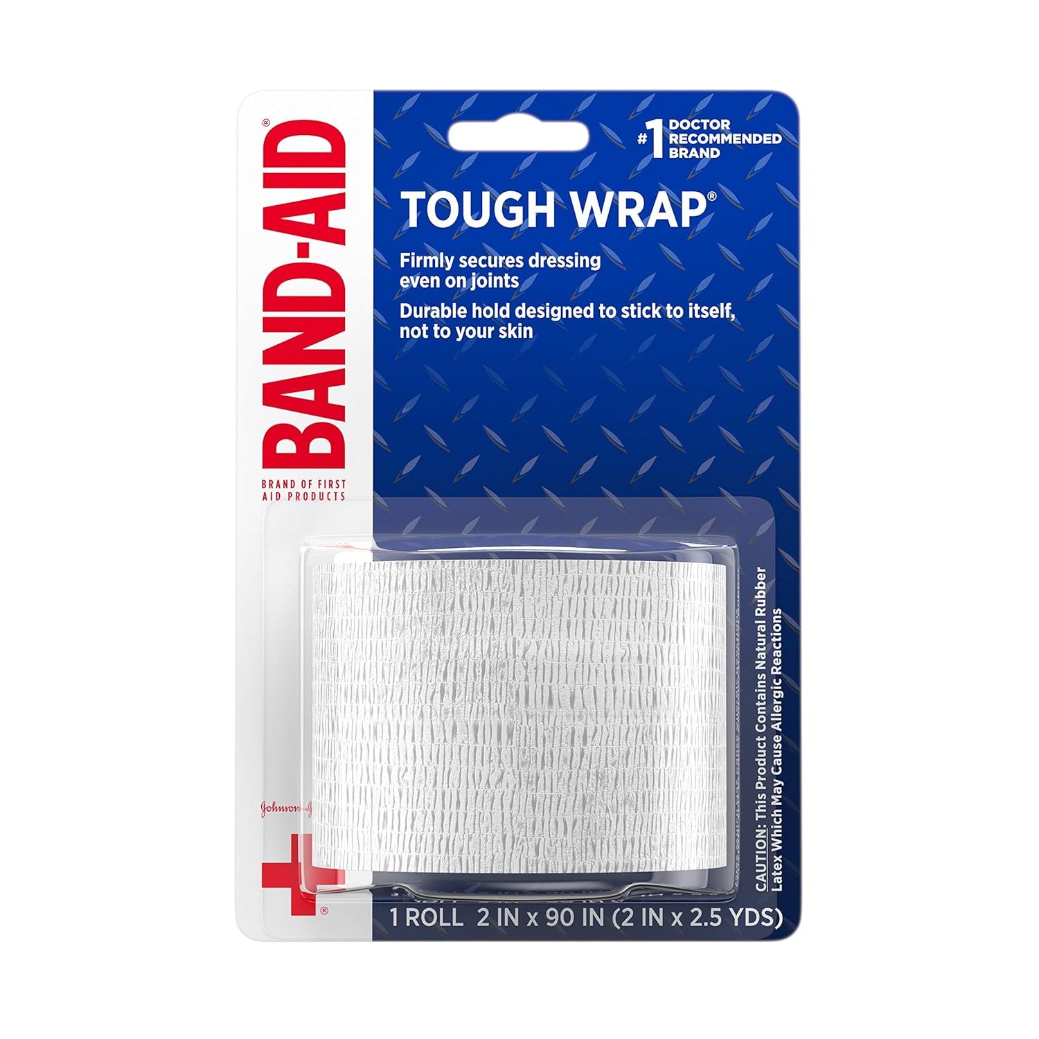 Amazon.com: Band-Aid Brand Tough Wrap Self-Adherent Water-Resistant ...