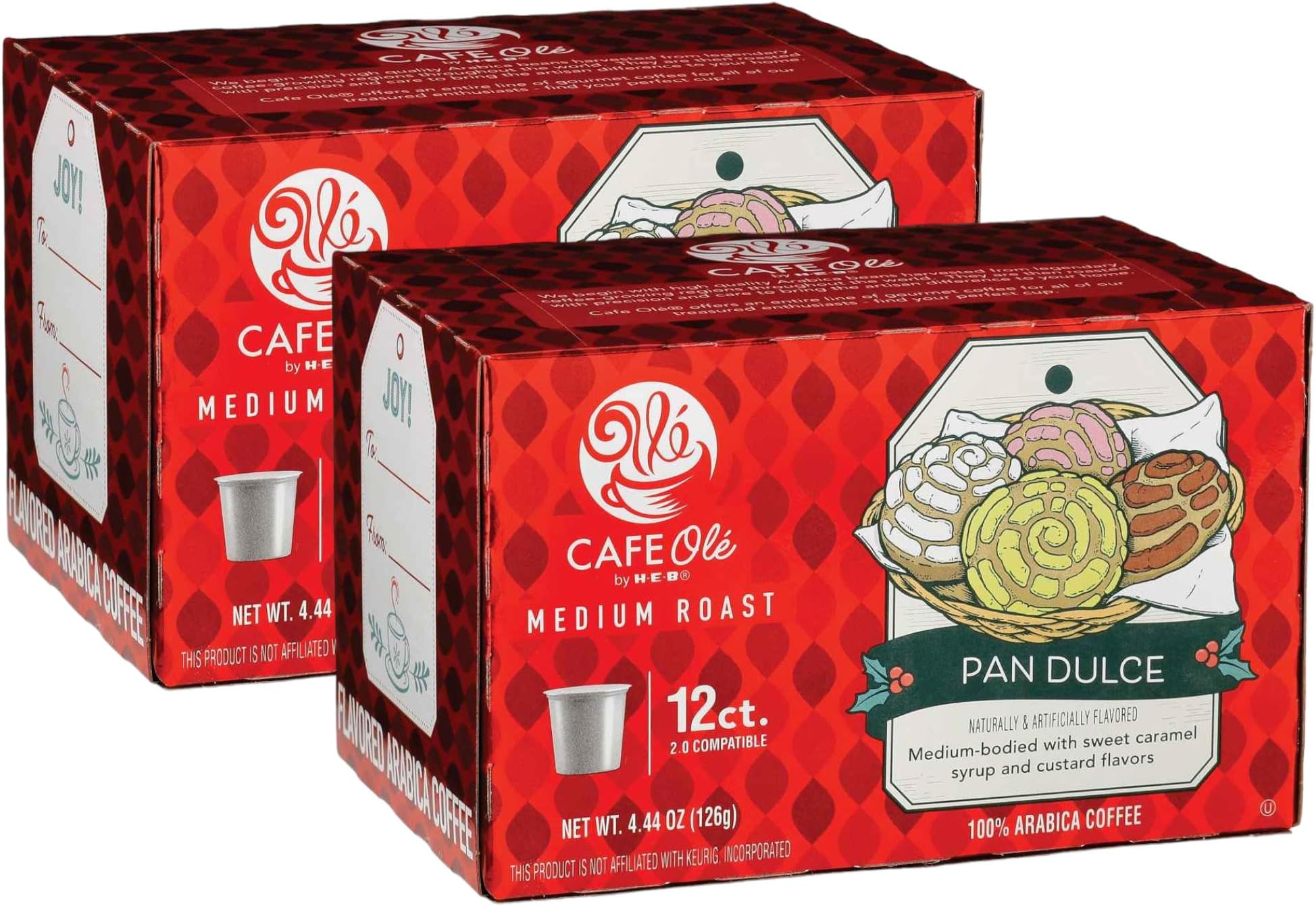 Amazon.com: CAFE Ole by H‑E‑B Medium Roast Candy Cane Coffee Single ...