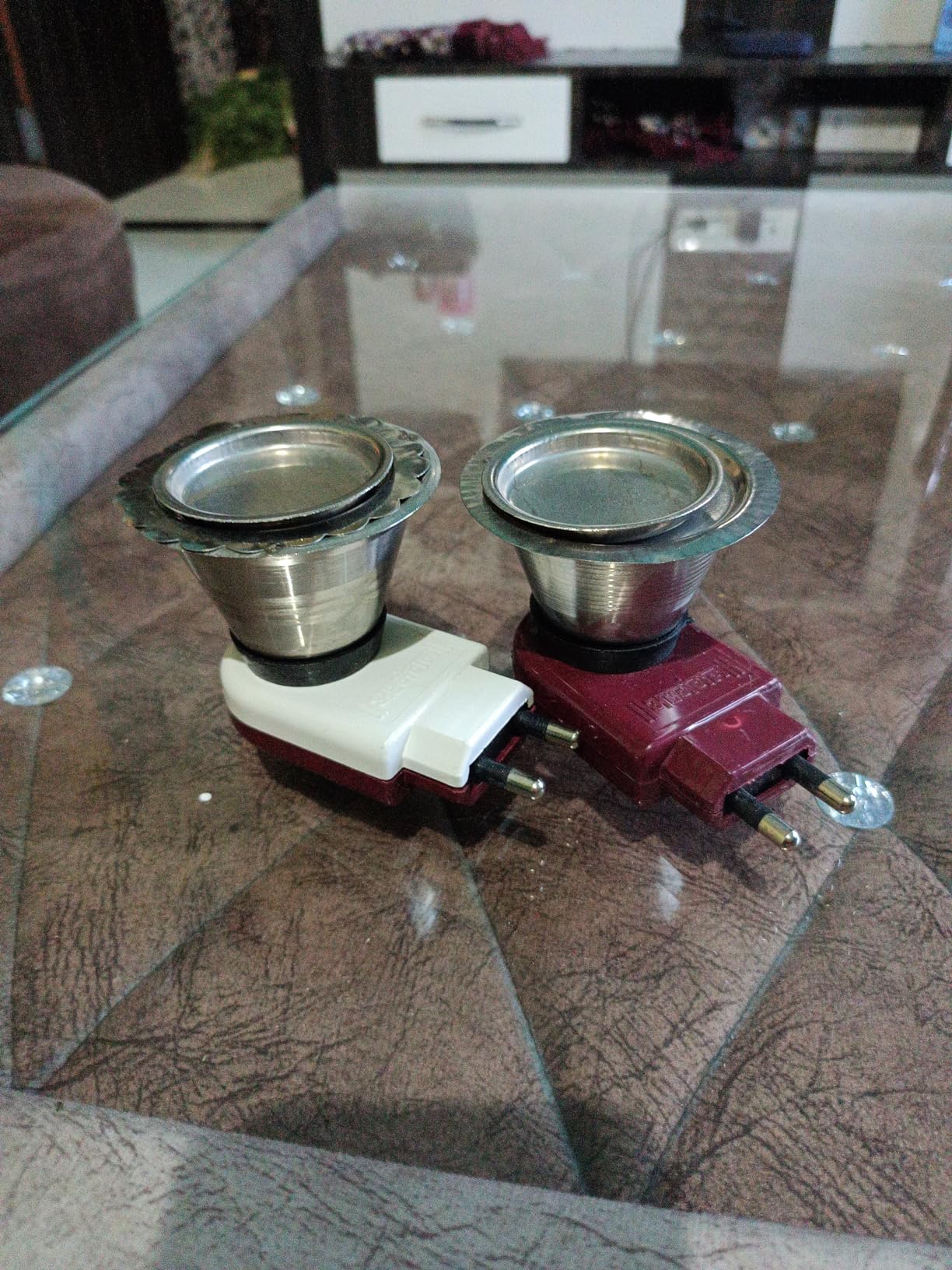 Krishi Plastic Stainless Steel Electric Dhoop Kapoor Dani Incense ...