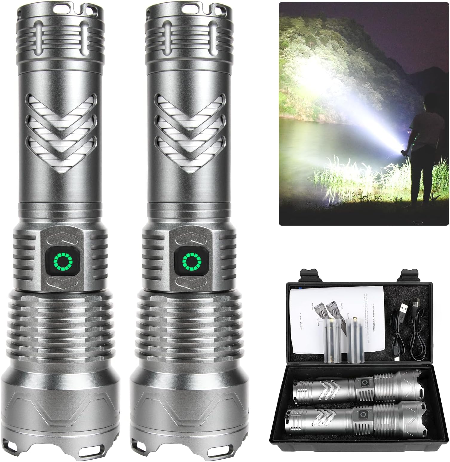 Rechargeable Power Style LED Focalize Q5 Cree LED 250 Lumen Flashlight ...