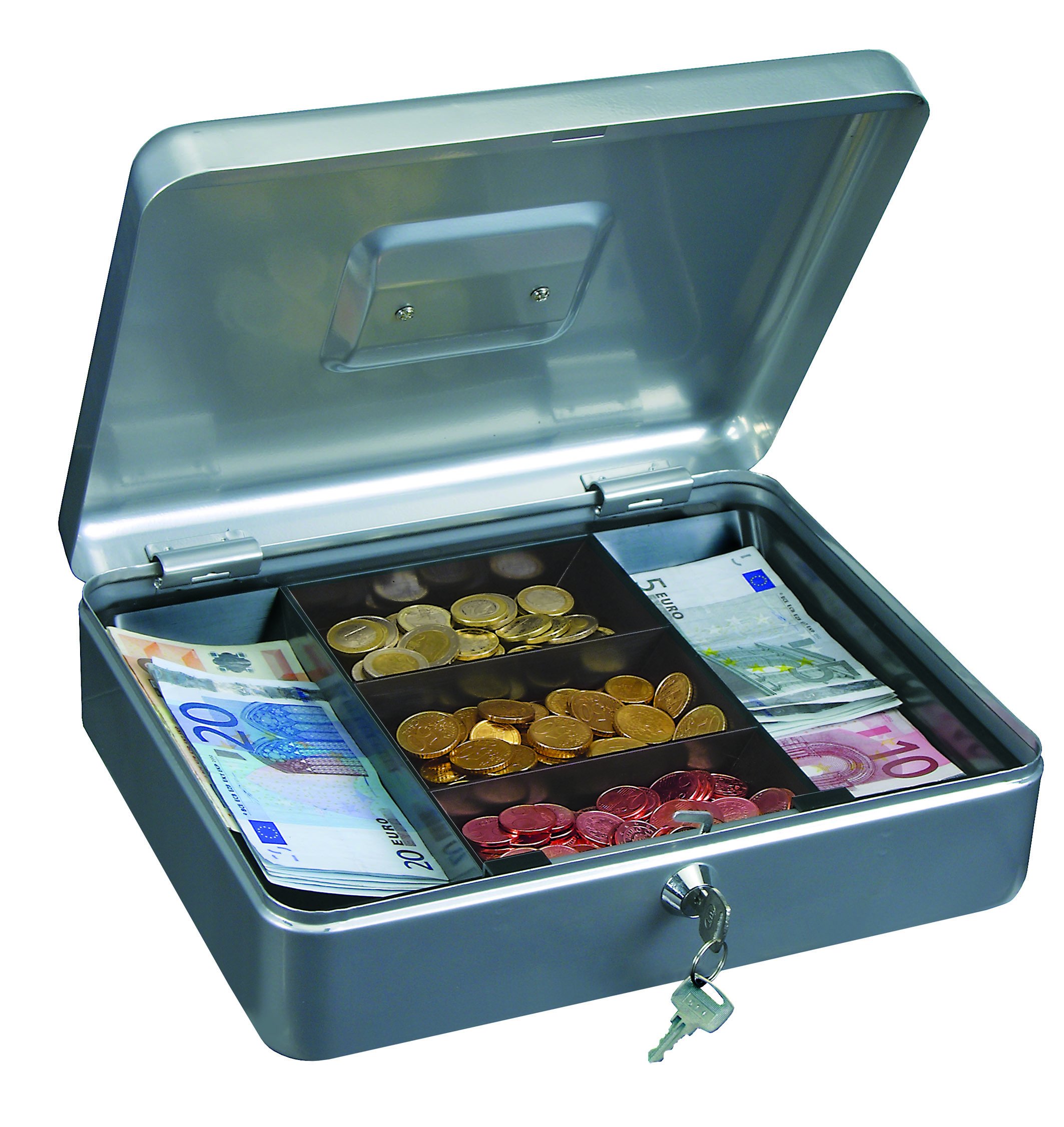 Buy HomeDesign 104434 HDK-2400-Silver Key – Top Quality Metal Cash Box ...