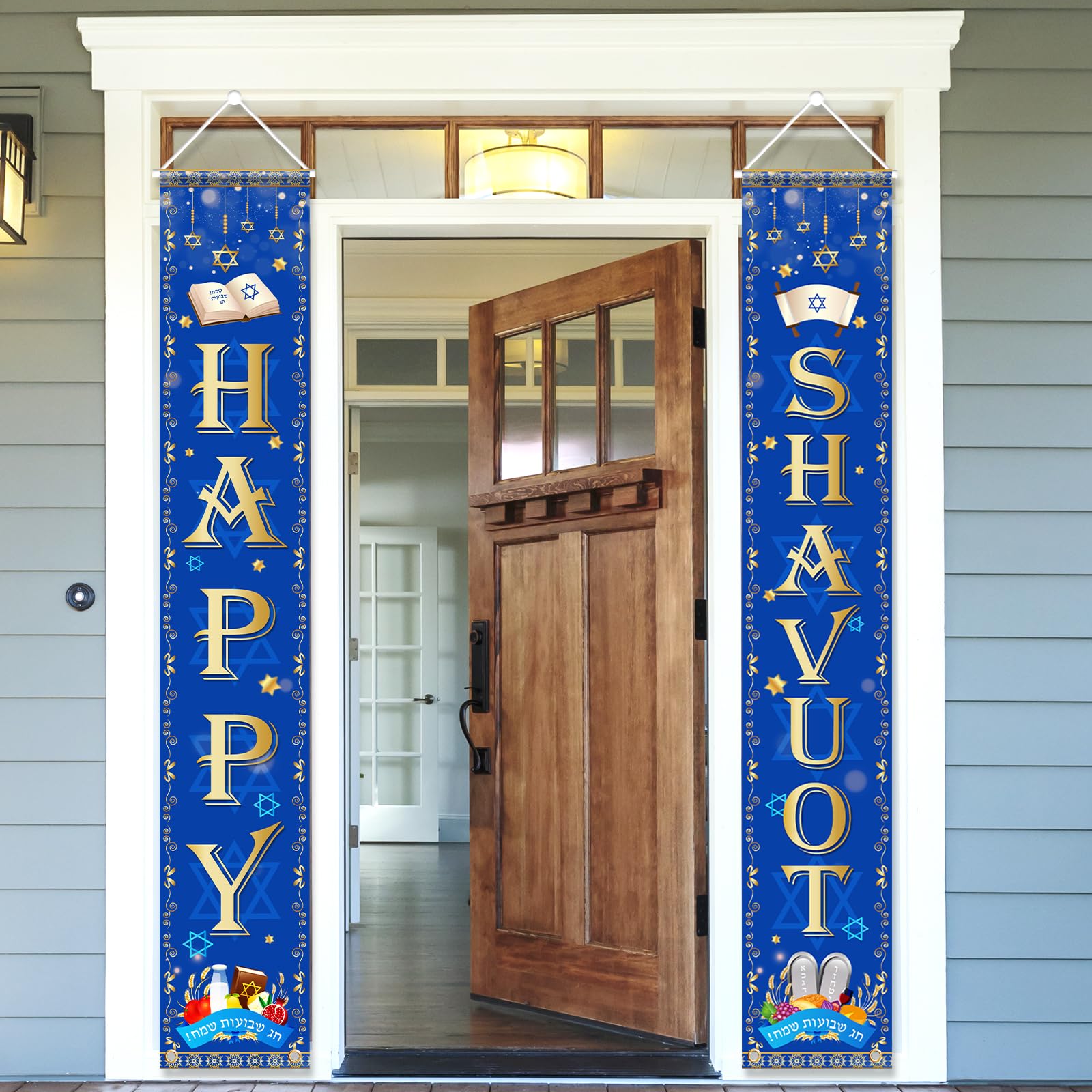 Jewish Door Decorations Sunwer Happy Passover Door Cover Moses Parting