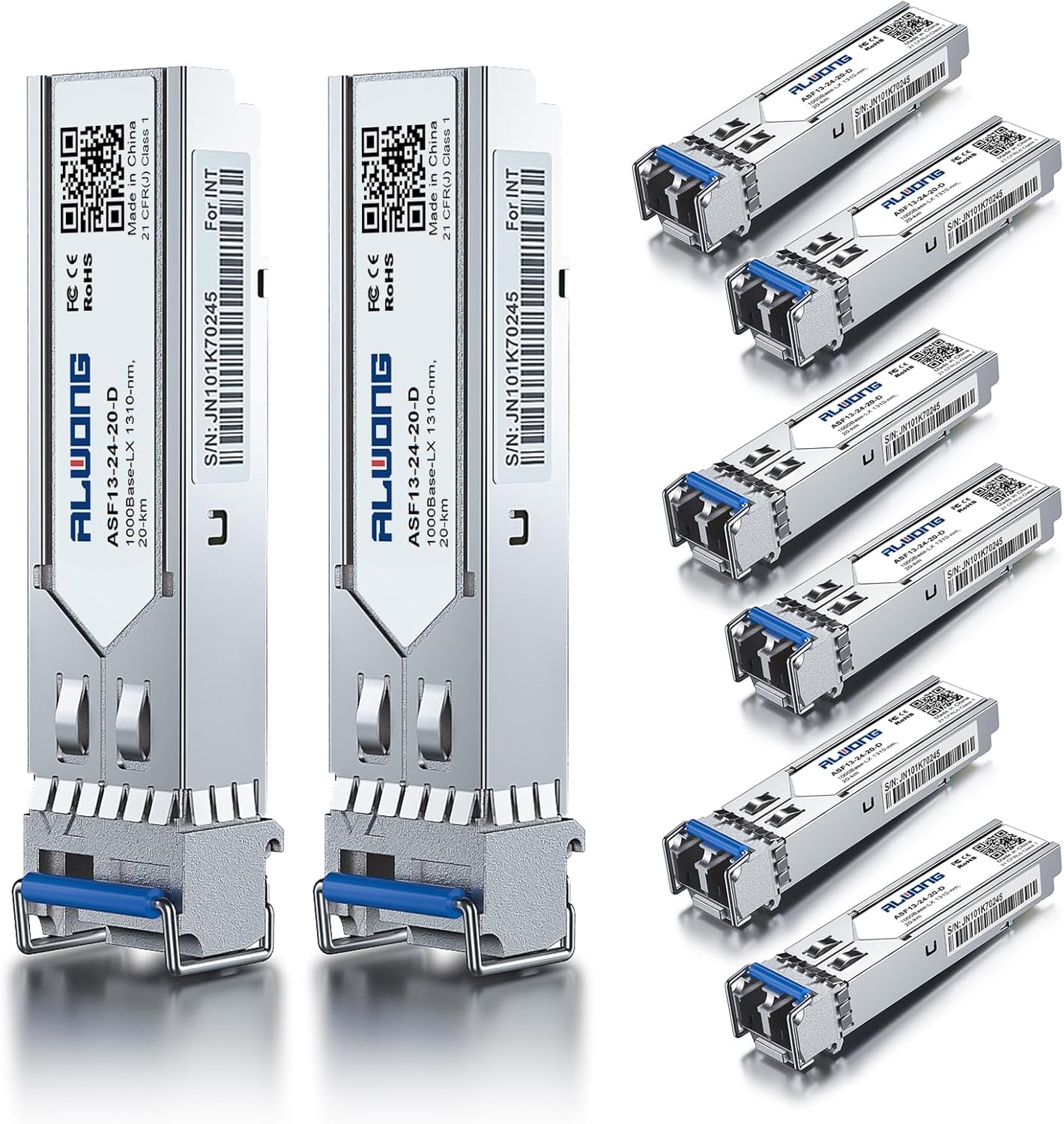 1.25G SFP to LC Single Mode Fiber Module Up to 20km, 1000Base-LX 1310nm ...