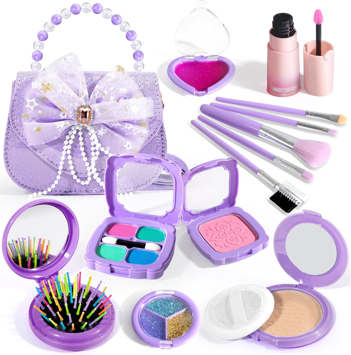Amazon.com: Kids Makeup Kit for Girl - ULOVEME Girl Toys Age 6-8 ...