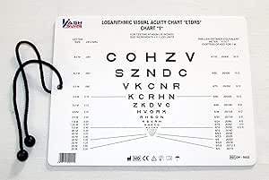 Amazon.com: Sloan Letter Eye Chart for Near Vision with 16 Inch Cord ...