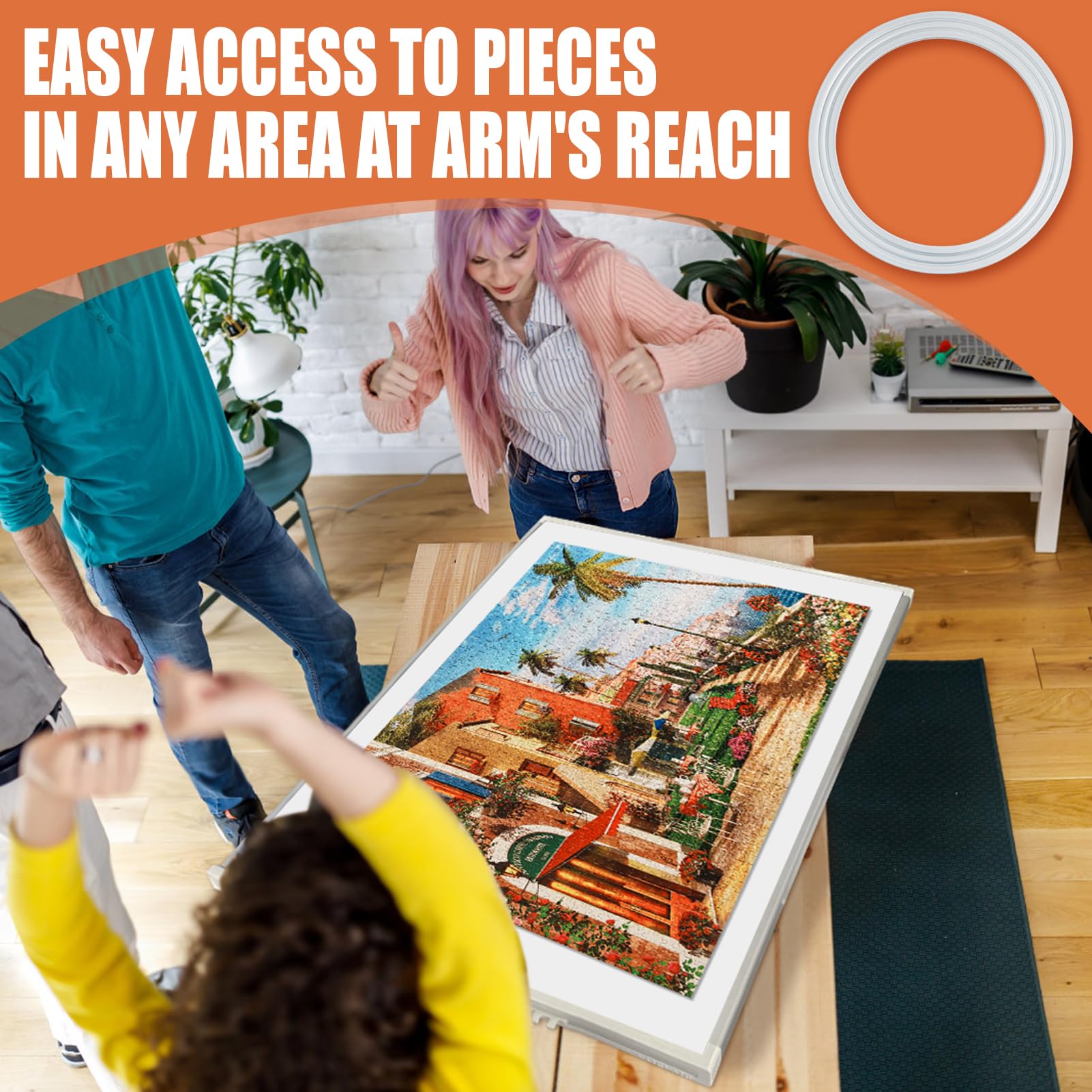 Snapklik.com : PITAPITA Rotating Puzzle Board Base1000pcs, Puzzle Board ...