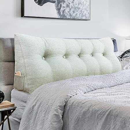 Amazon.com: BNCKTRD Headboard Pillow Wedge Queen Size Large Bolster ...