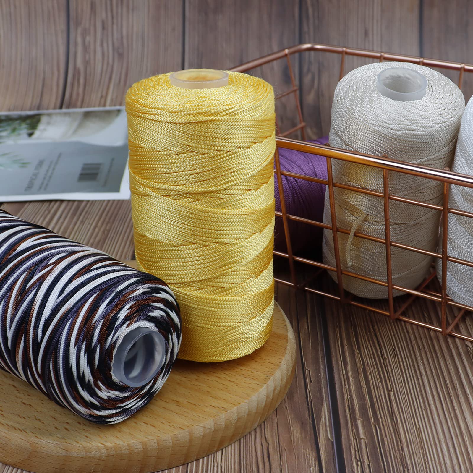 Snapklik.com : Macrame Cord 1.5mm X 438 Yards, Nylon Macrame Yarn For ...