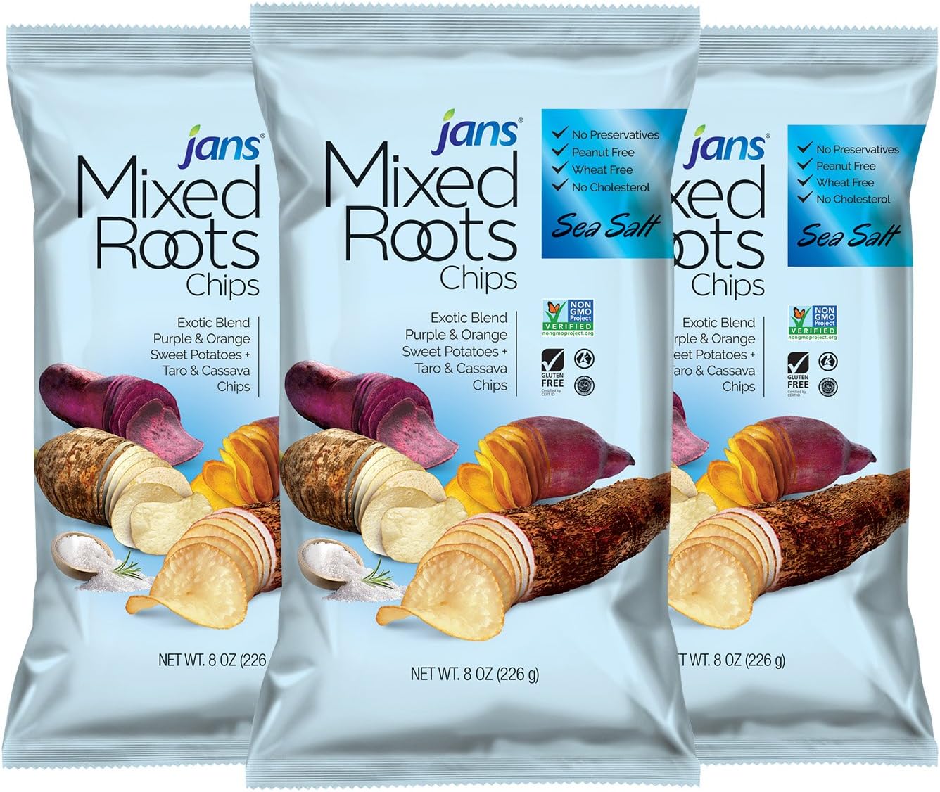 Amazon.com: Mixed Roots Chips - All Natural Vegetable Chips (Sea Salt ...