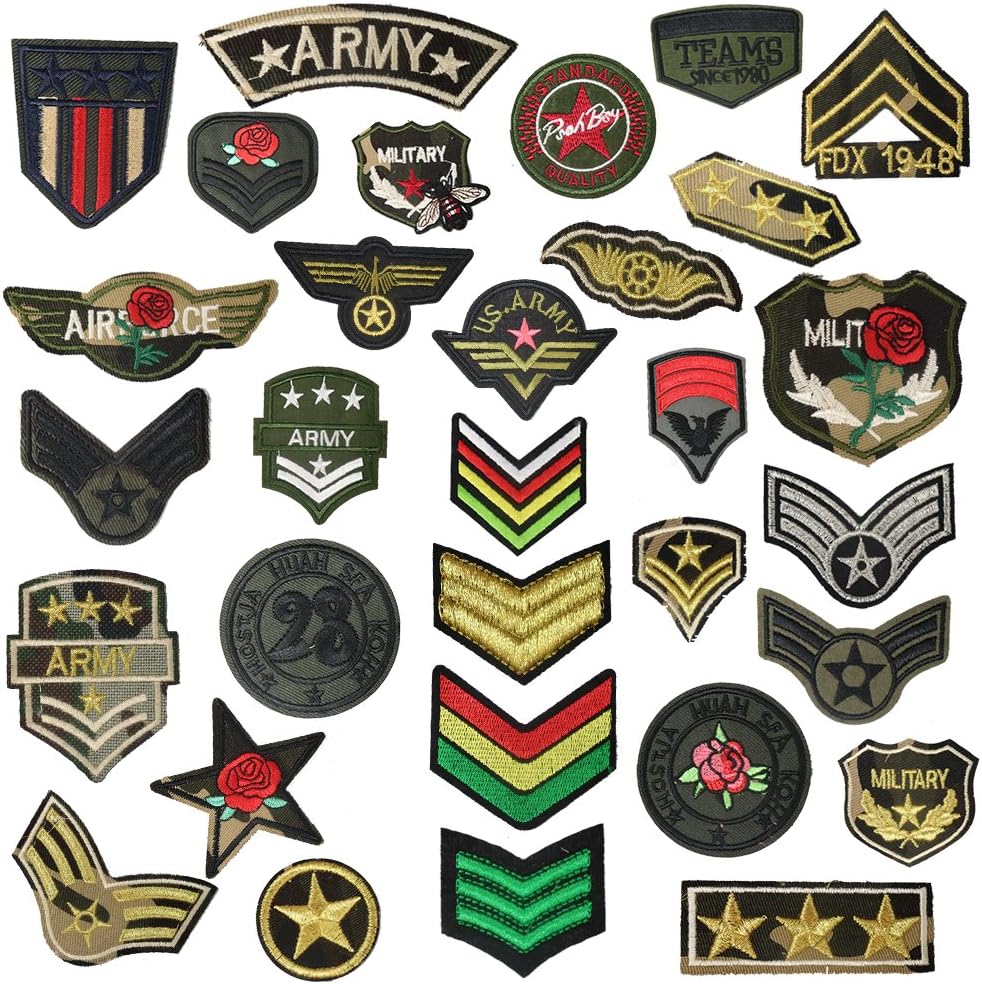 Amazon.com: Papapatch US Army Military Sergeant E-7 First Class Rank ...