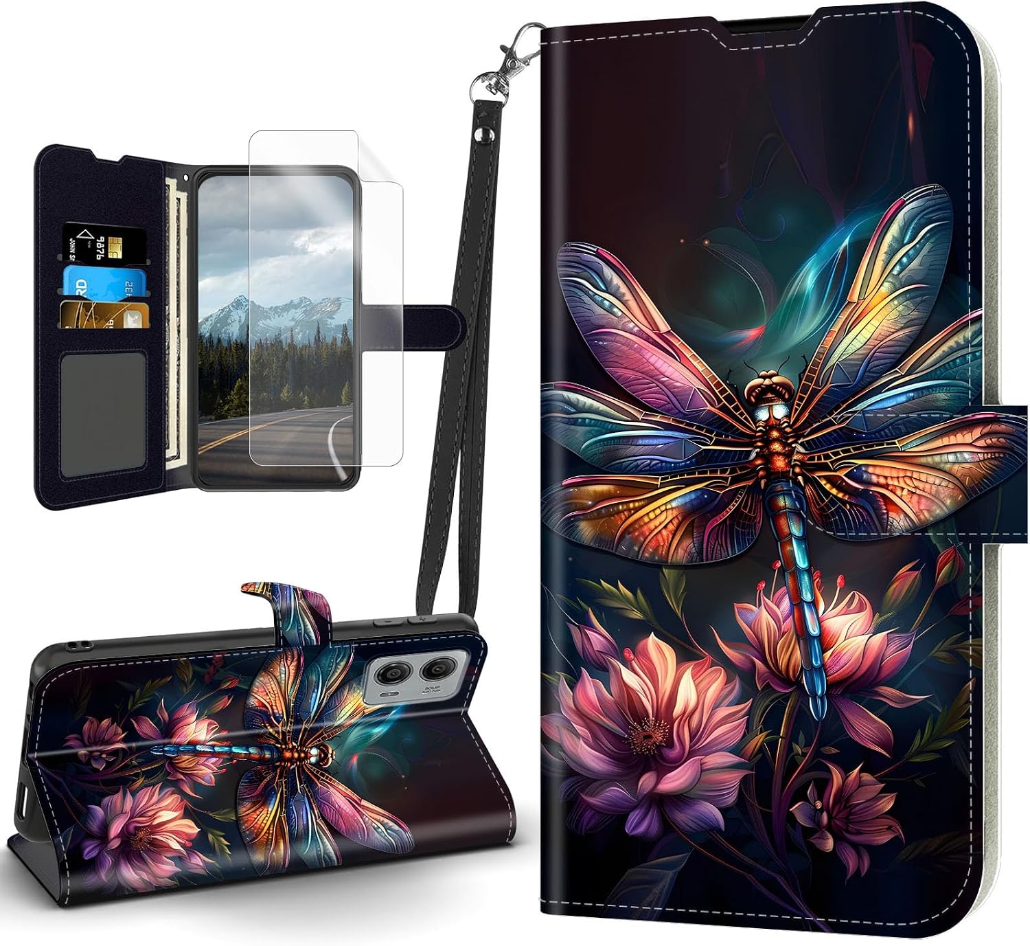Amazon.com: Tudguiloae for Motorola G Stylus 5G 2024 Flip Cover PU ...