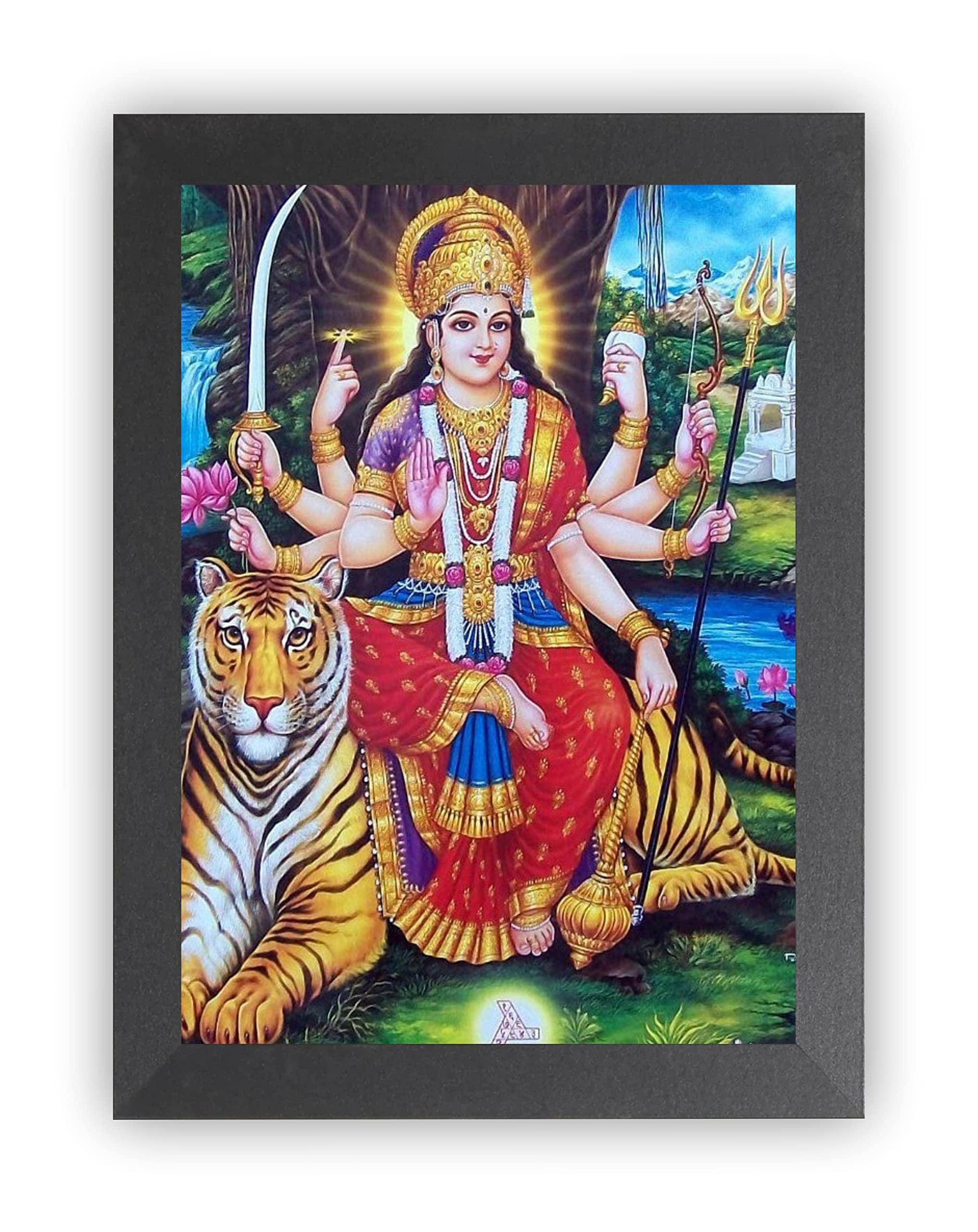 Buy Nuoshopping Durga MAA NAV ROOP Photo Frame | Durga MAA Photo Frame ...