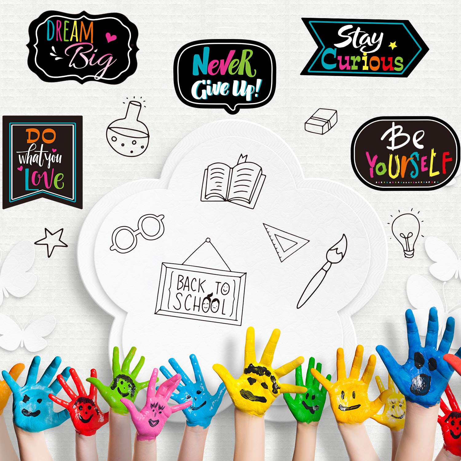 Classroom Decoration Motivational Banner Poster Inspirational Cards ...