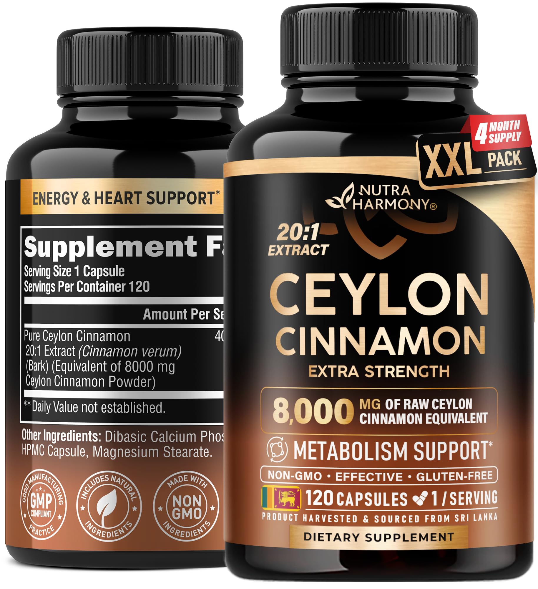 Amazon.com: Ceylon Cinnamon Capsules - Extra Strength - Energy, Heart ...