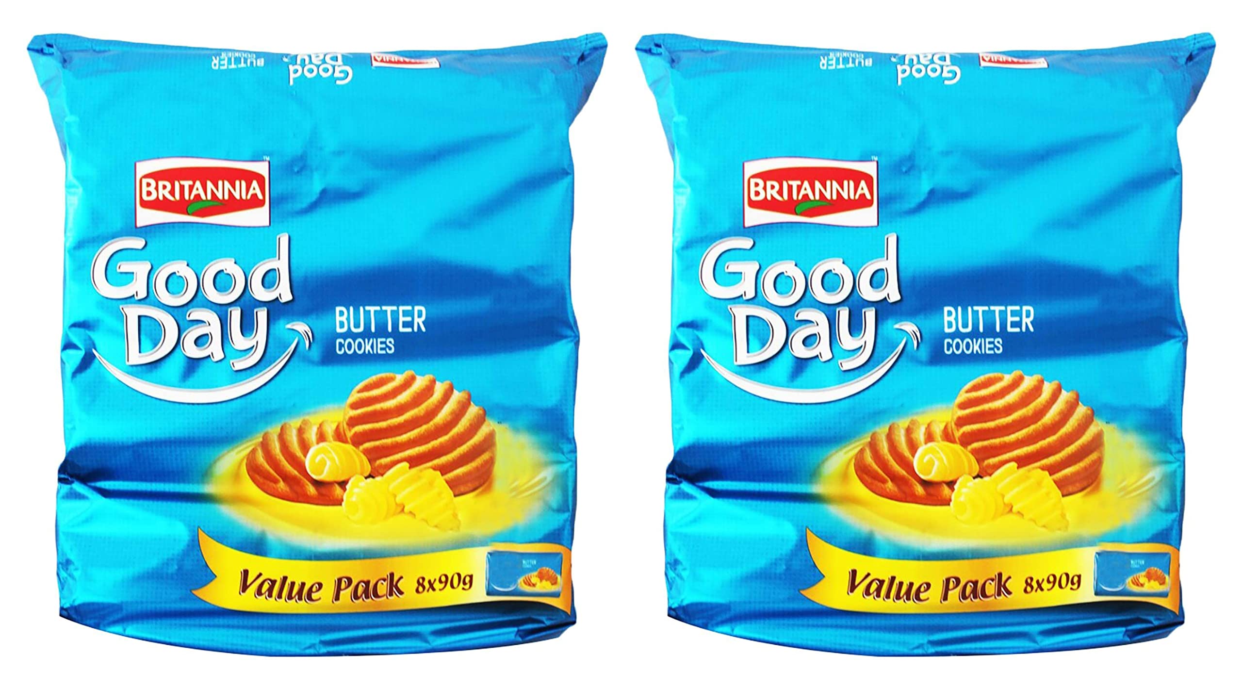 Buy Britannia Good Day Butter Cookies(8*90g) 720g (Pack of 2) – Melt-In ...