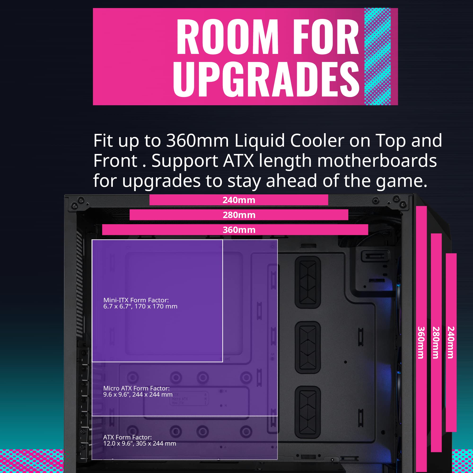 Buy Cooler Master MasterBox TD500 Mesh Airflow ATX Mid-Tower with ...