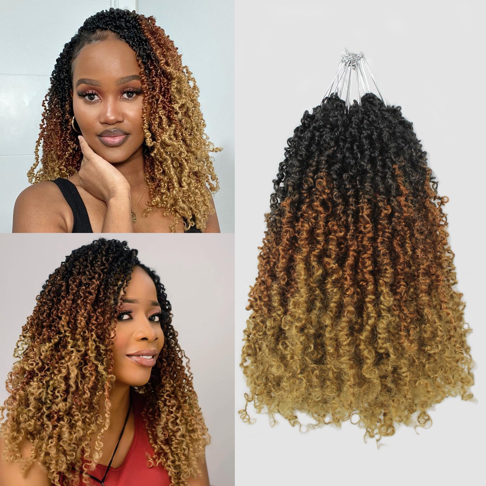 Amazon.com : Haftaluv Yanky Twist Crochet Hair 12 Inch 9 Packs Pre ...