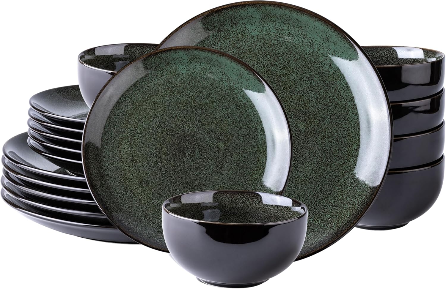 Amazon.com | LeRatio Ceramic Dinnerware Sets for 6,Plates and Bowls ...