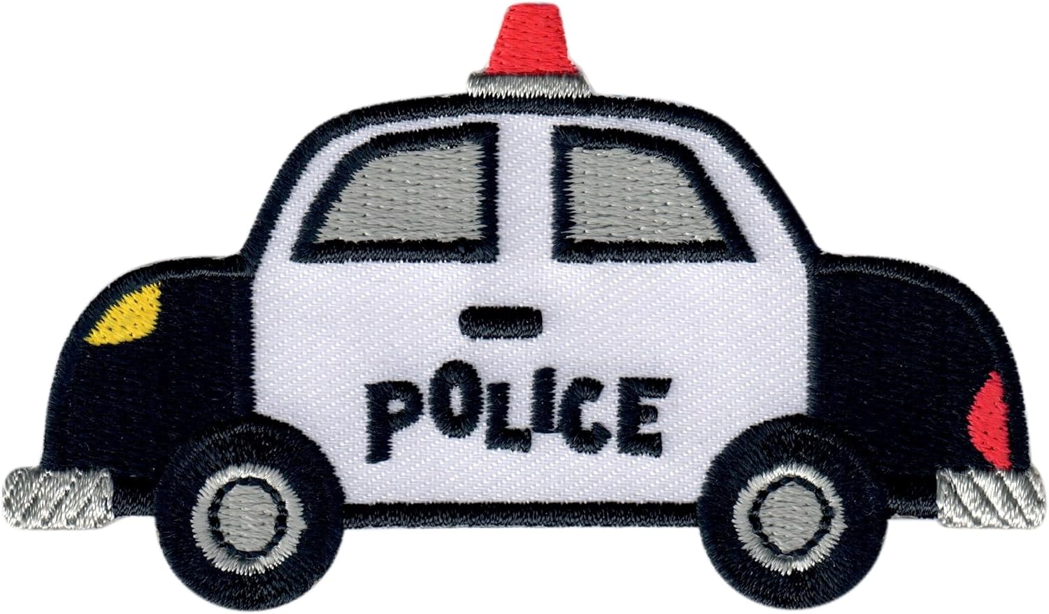 PatchMommy Police Car Patch, Iron On/Sew On - Embroidered Applique ...