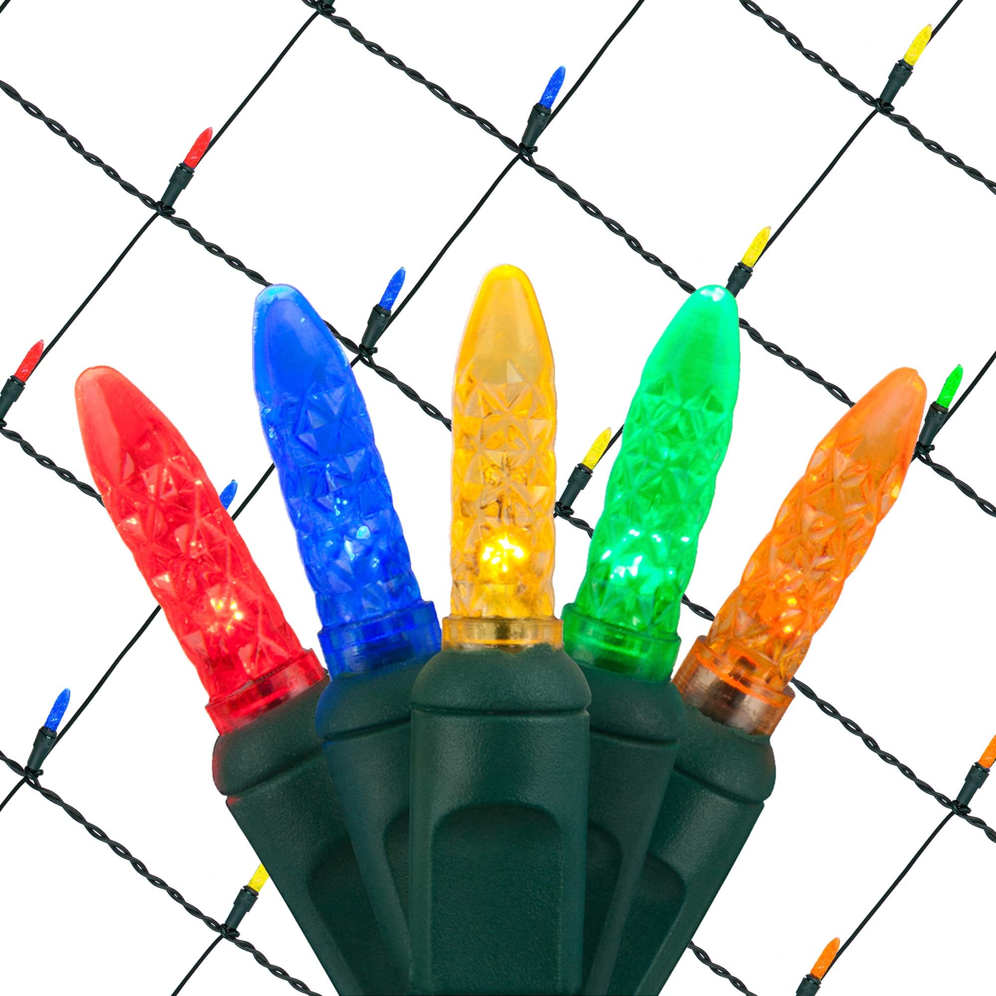 Amazon.com: Home Accents 150 LED Multicolor Mini Net Lights 4x6 Super ...