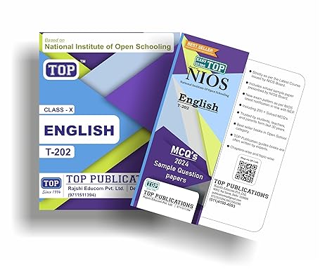 TOP NIOS English Guide Class 10 (T-202) : TOP Publications: Amazon.in ...