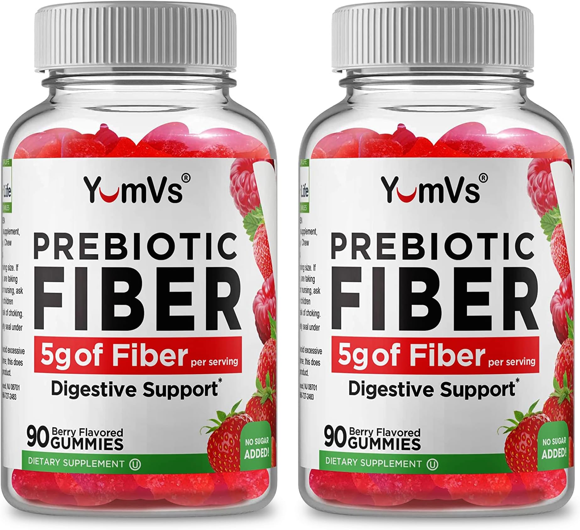 Amazon.com: YUM-V'S - Prebiotic Fiber Gummies for Adults & Kids - 5g ...