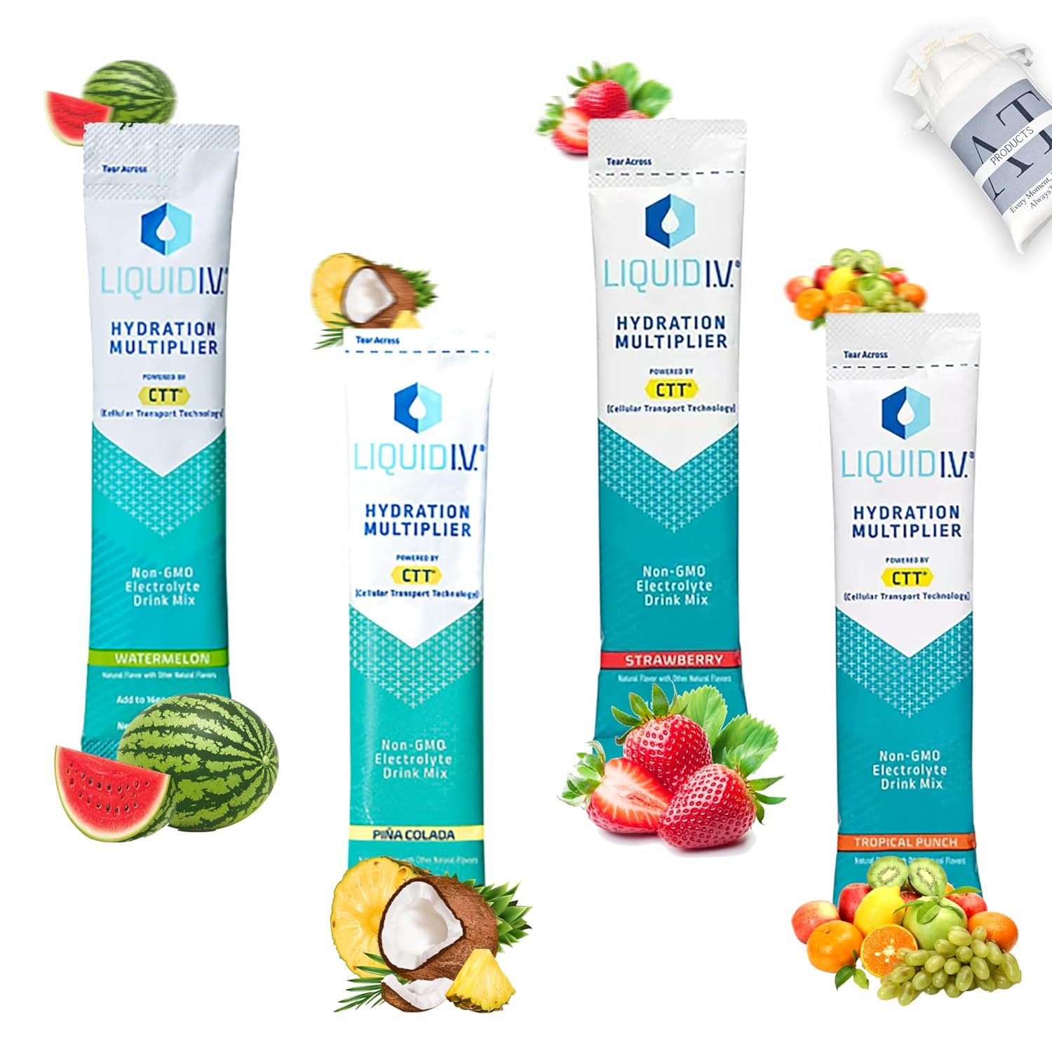 Amazon.com: Liquid IV Variety Pack Hydration Multiplier (5 Exquisite ...