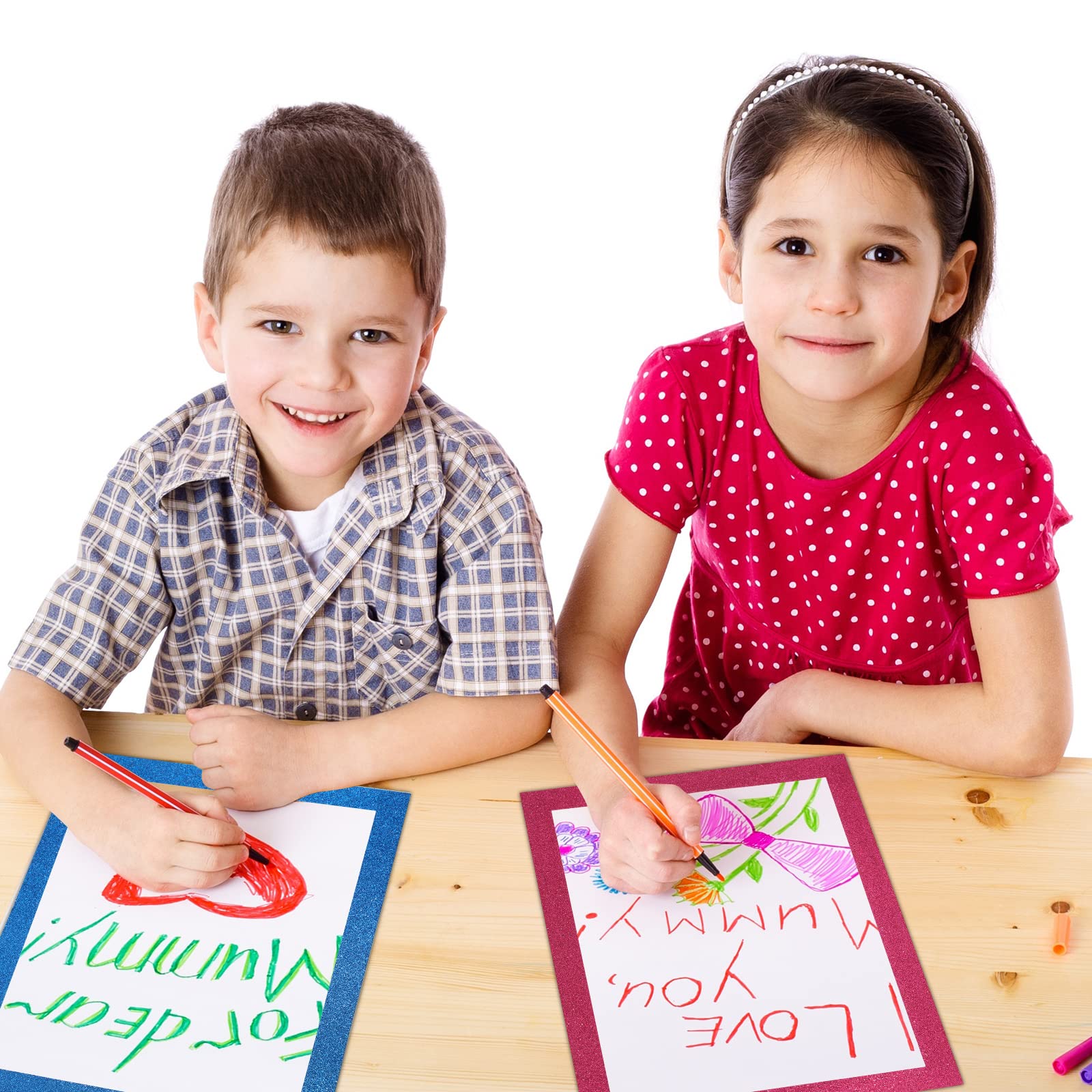 Snapklik.com : 64 Pieces 11" X 14" Glitter Poster Board Glitter Frame ...