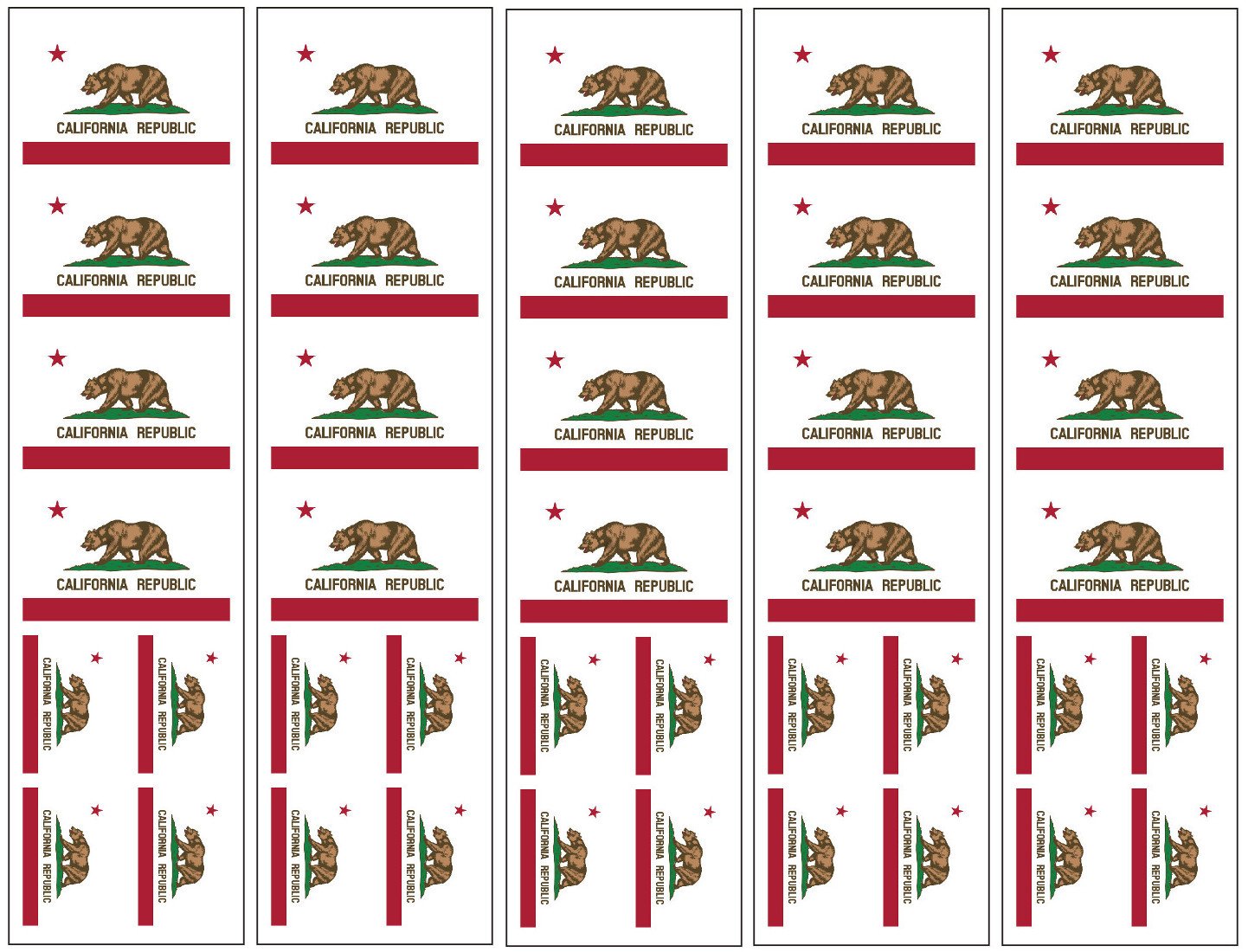 California State Flag Tattoo