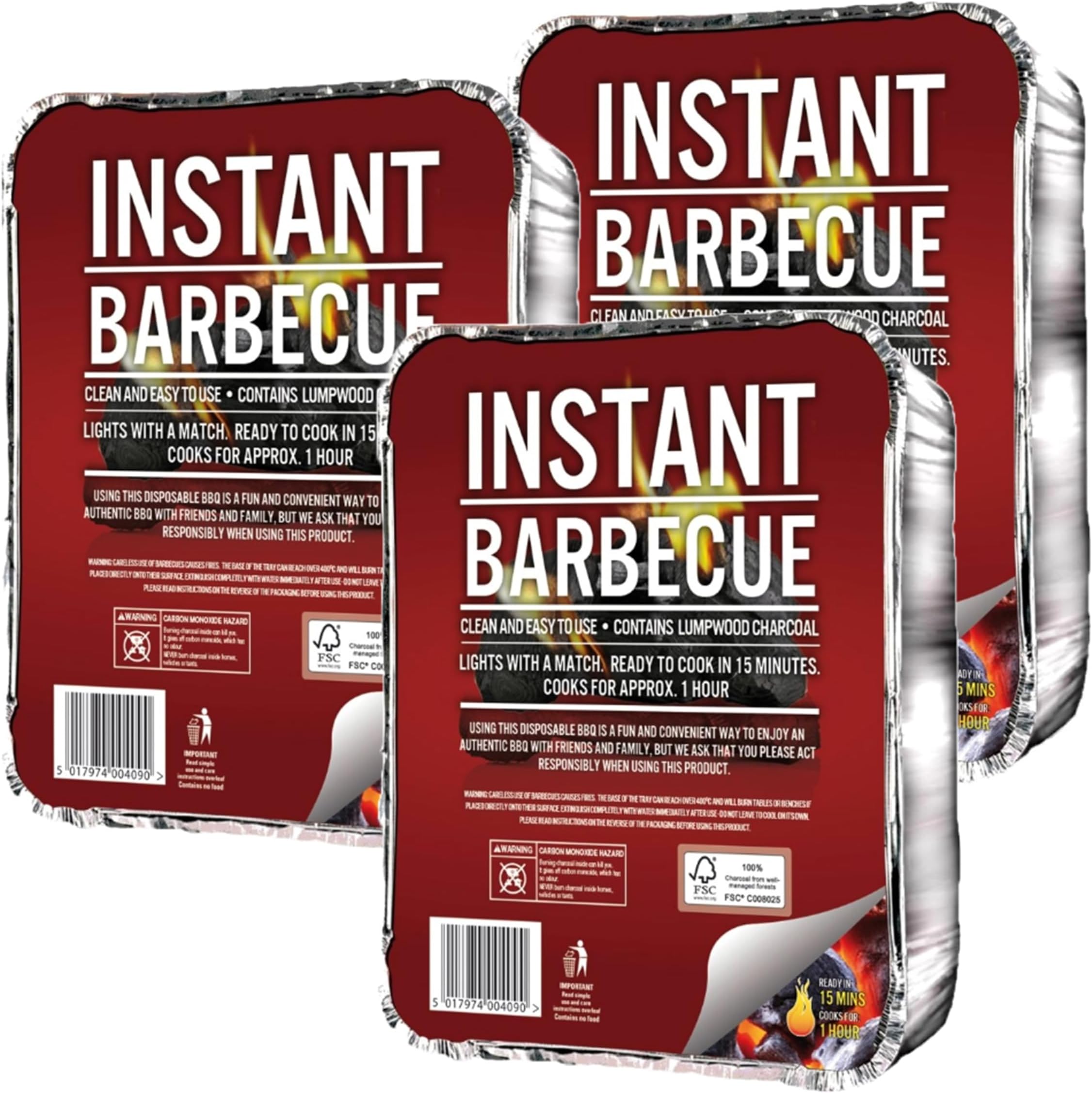 Diaatrade Portable Instant disposable BBQ New. GREAT VALUE. BURNS ...