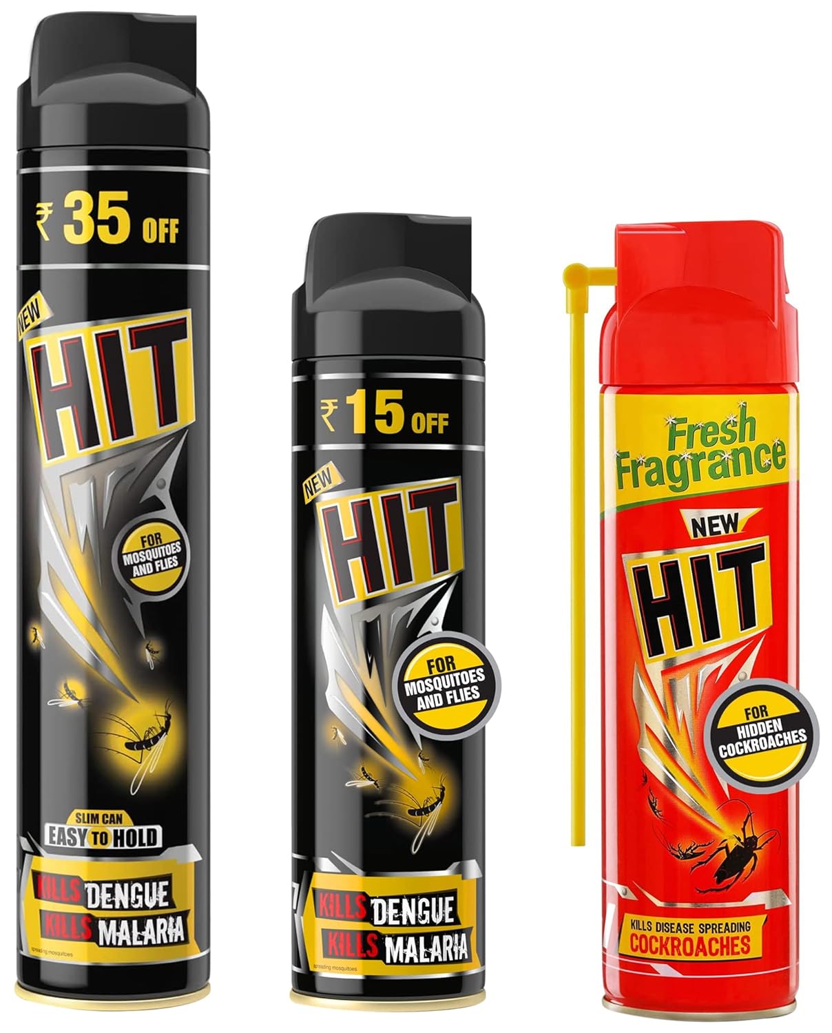 HIT Spray - Crawling Insect Killer (200ml) - Deep-Reach Nozzle & HIT ...