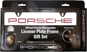 Amazon.com: Porsche License Plate Frame Gift Set : Automotive