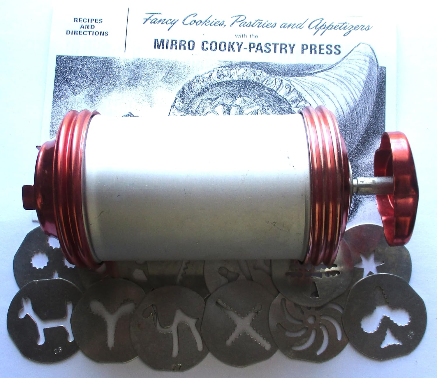 Amazon.com: Copper Mirro Cookie Press with 12 Designs and Reprint ...