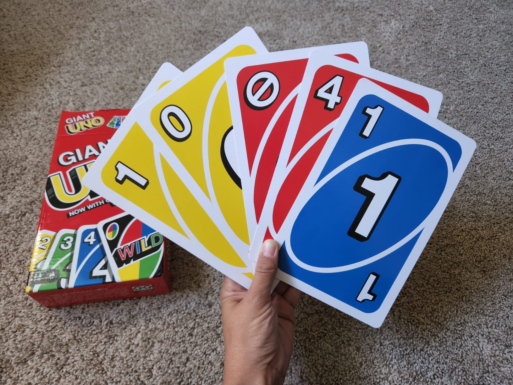 $3/mo - Finance Mattel Games Giant UNO Family Card Game with 108 ...
