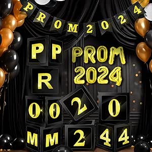 Amazon.com: Tanlade 56 Pcs Prom 2025 Decoration Set Graduation Prom ...
