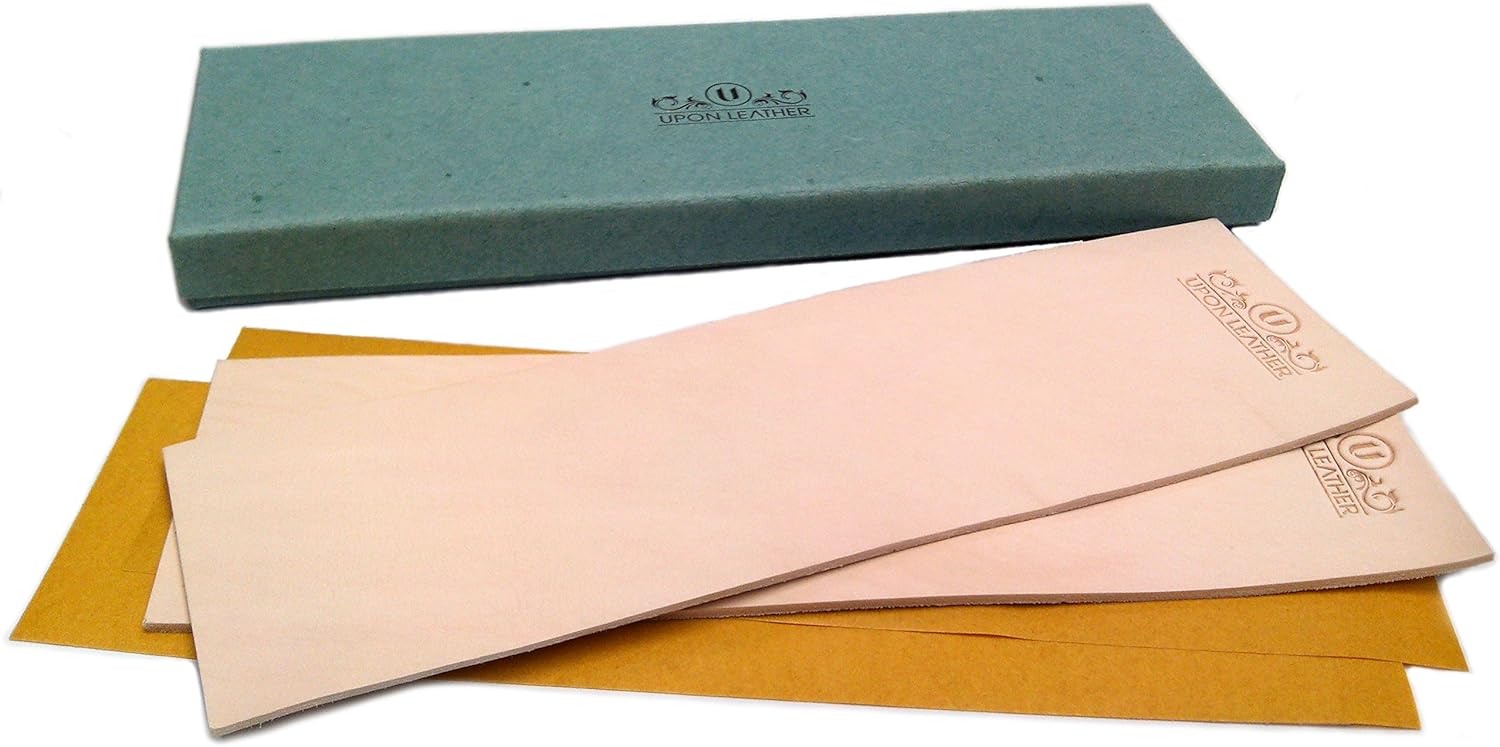 Amazon.com: Pack of 2 Leather Honing Strop 3 inch by 10 inch with ...