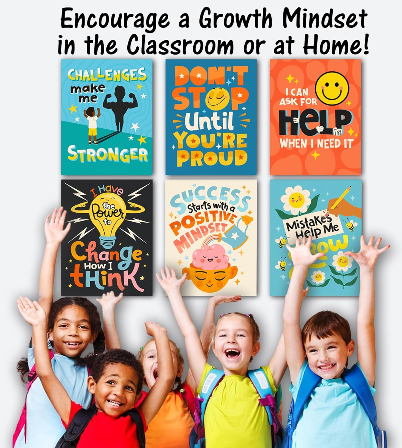 HoneyKICK Growth Mindset Posters for Elementary, Liberia | Ubuy
