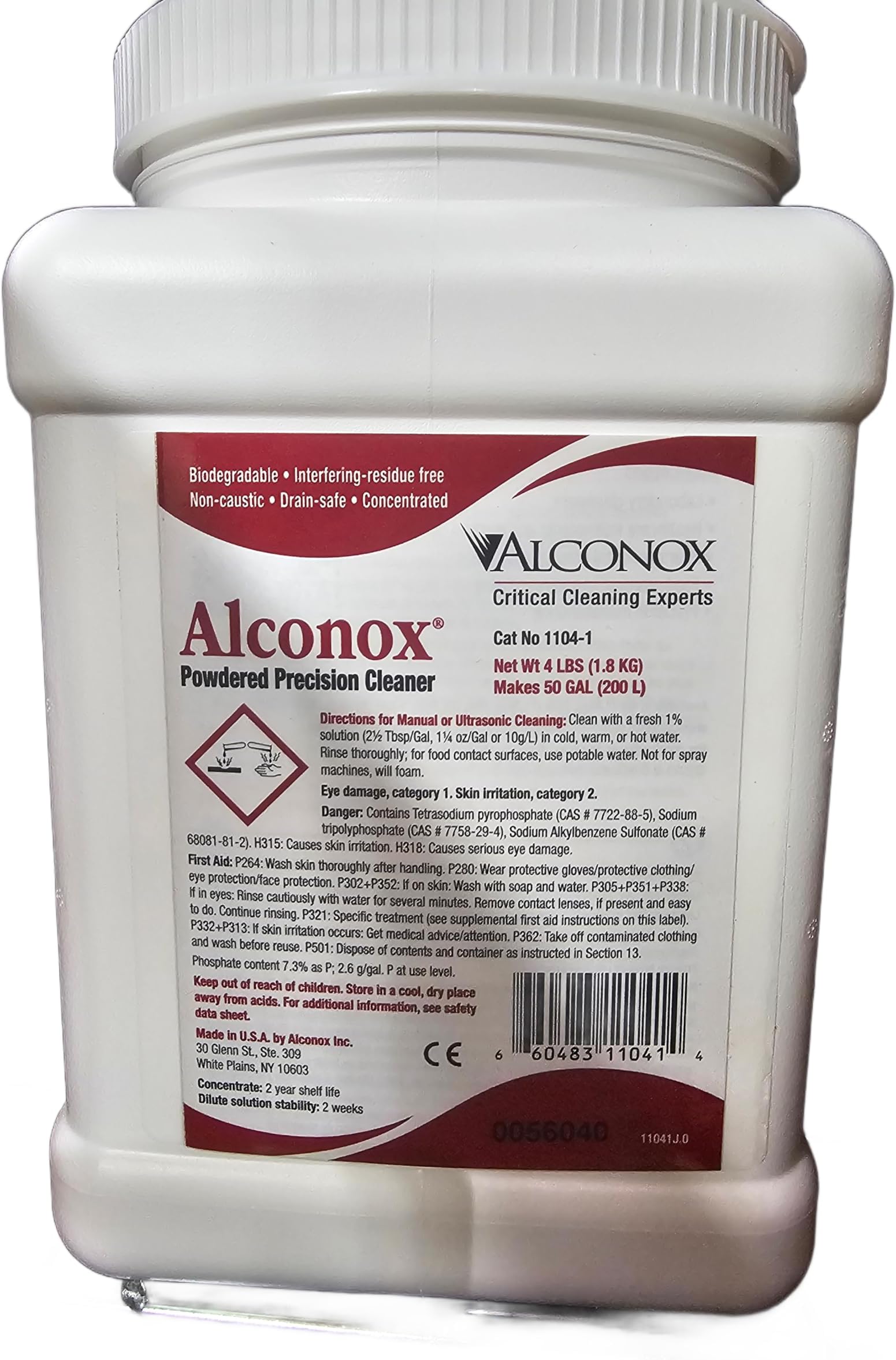 Amazon.com: Alconox Detergent Cleaning Concentrate 4 lb. Container ...