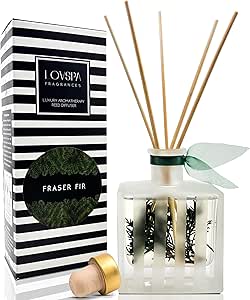 Amazon.com: LOVSPA FRASER FIR Reed Diffuser Oil Gift Set | Pine ...