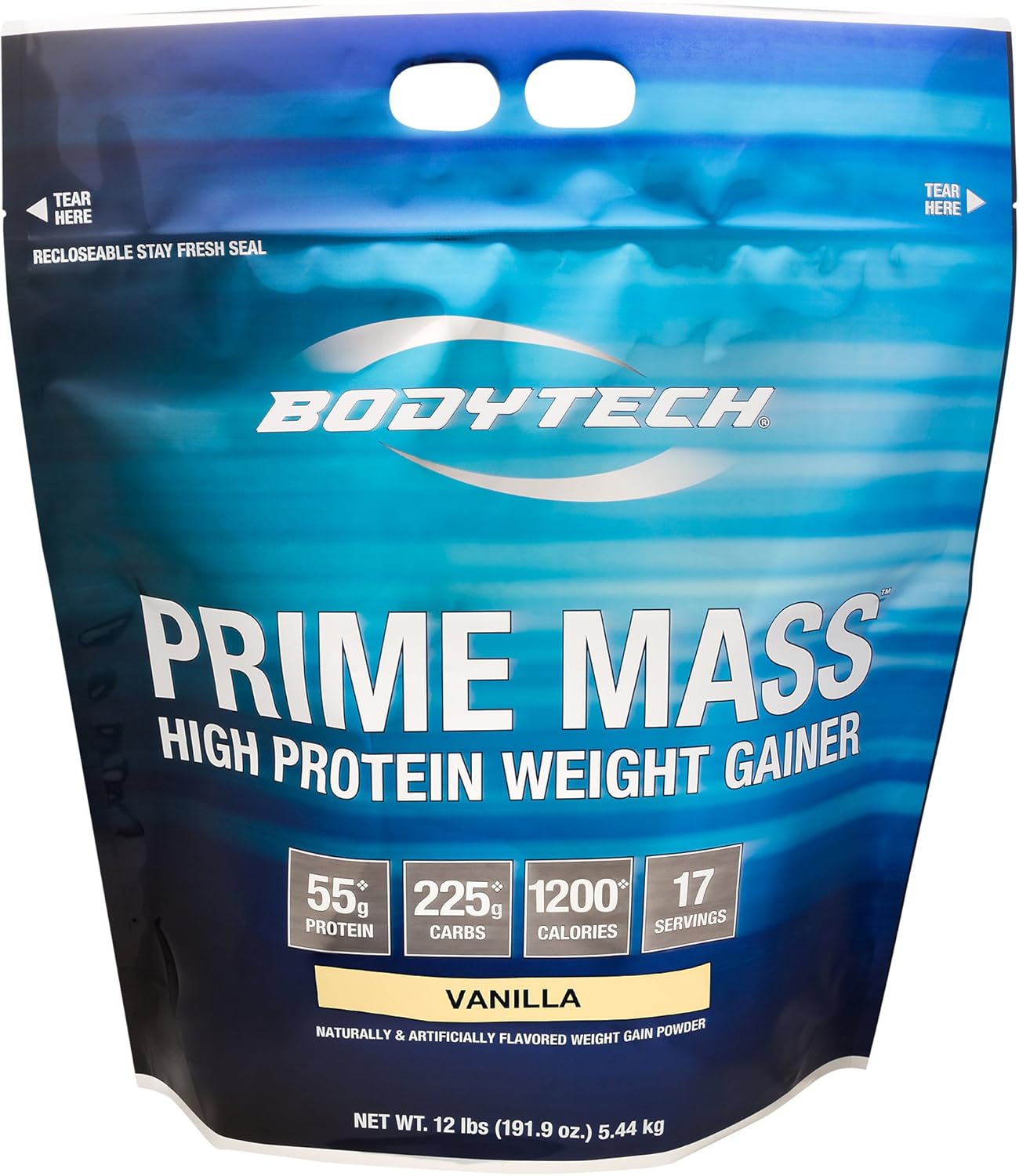 Amazon.com: BODYTECH Prime Mass - Vanilla (12 lbs./17 Servings ...