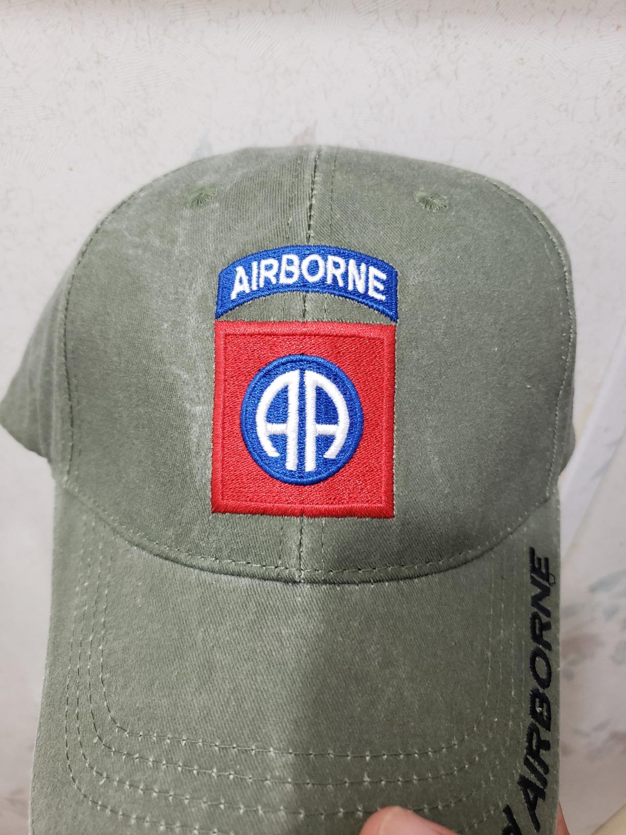 Amazon.com: U.S. Army 82nd Airborne Baseball Cap. OD Green, Adjustable ...
