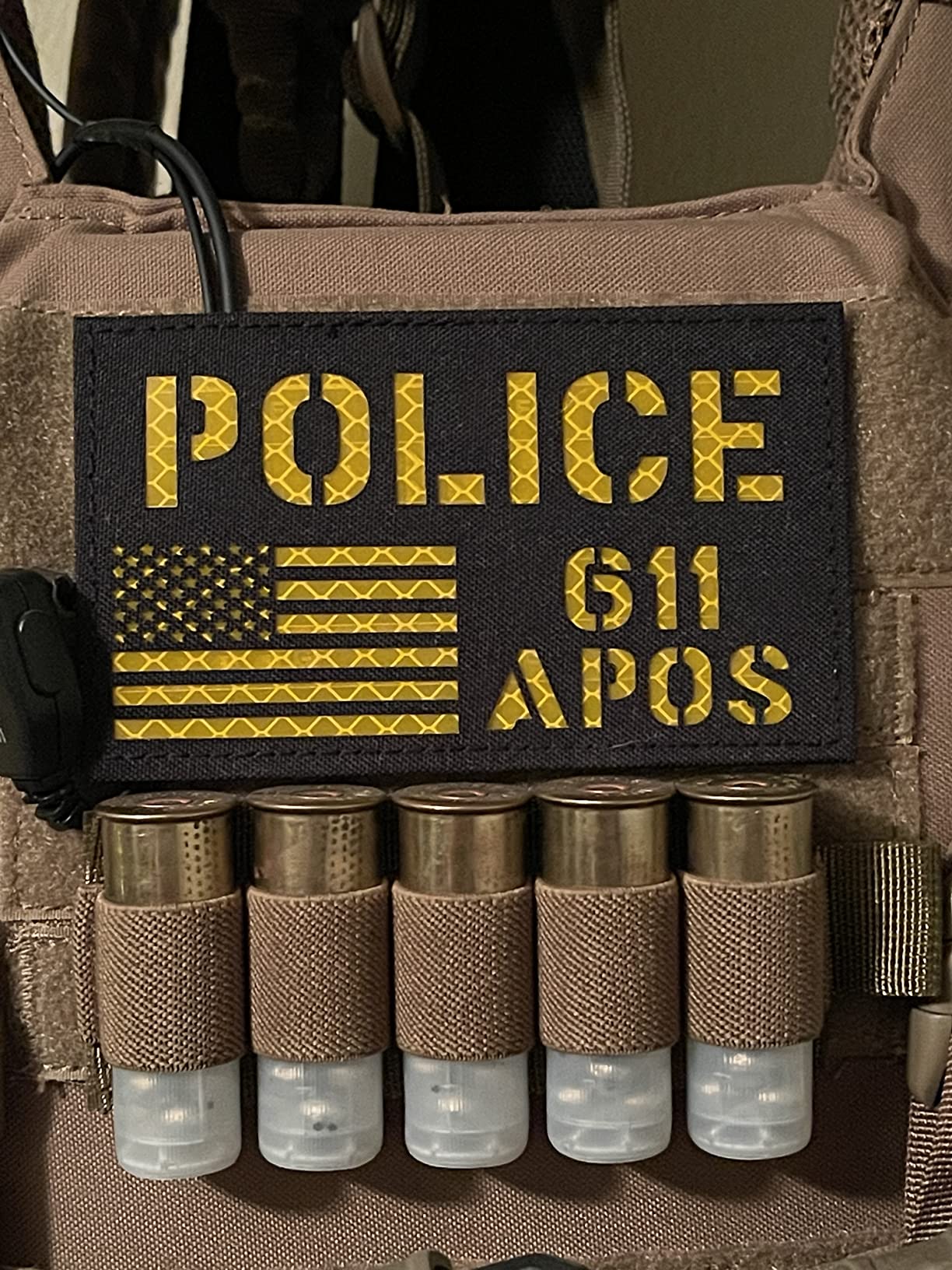 Amazon.com: Custom Reflective Laser Cut ID Panel Patch Callsign Patch ...