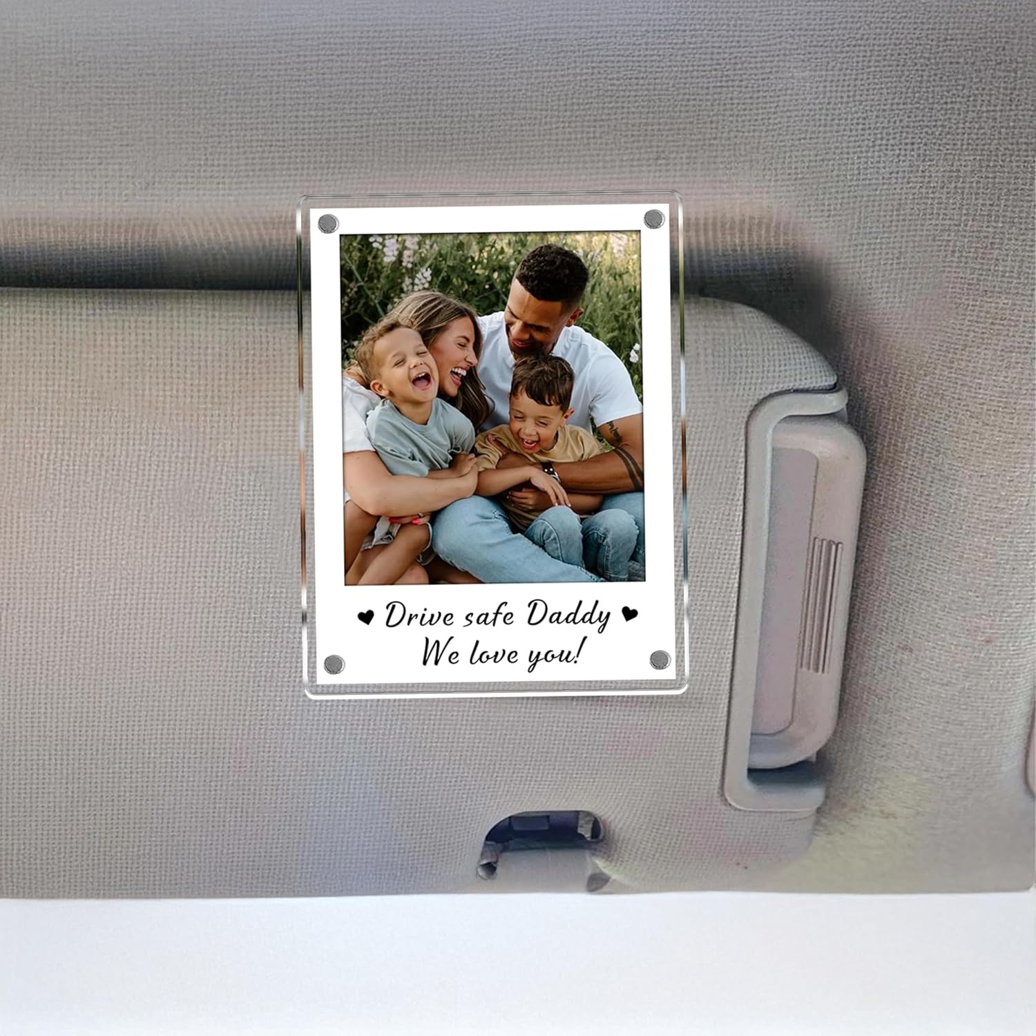 Amazon.com: NAZENTI Personalized Car Visor Clip Picture Frame for Dad ...
