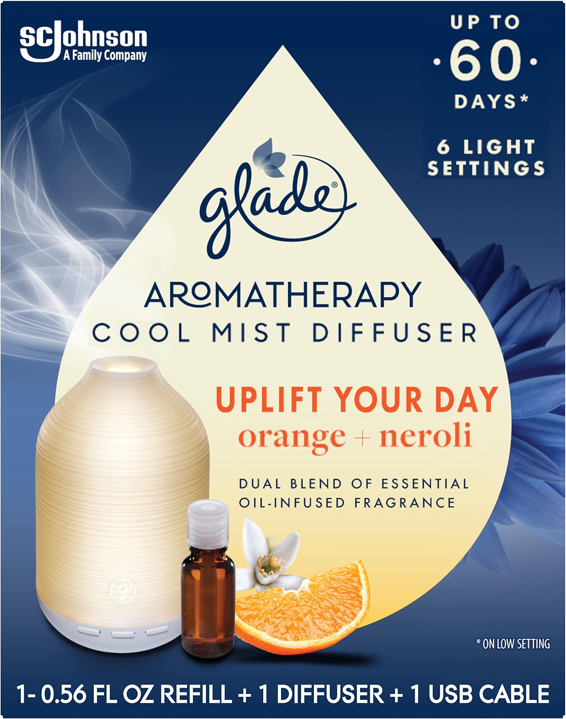 Amazon.com: Glade Aromatherapy Diffuser & Essential Oil, Air Freshener ...