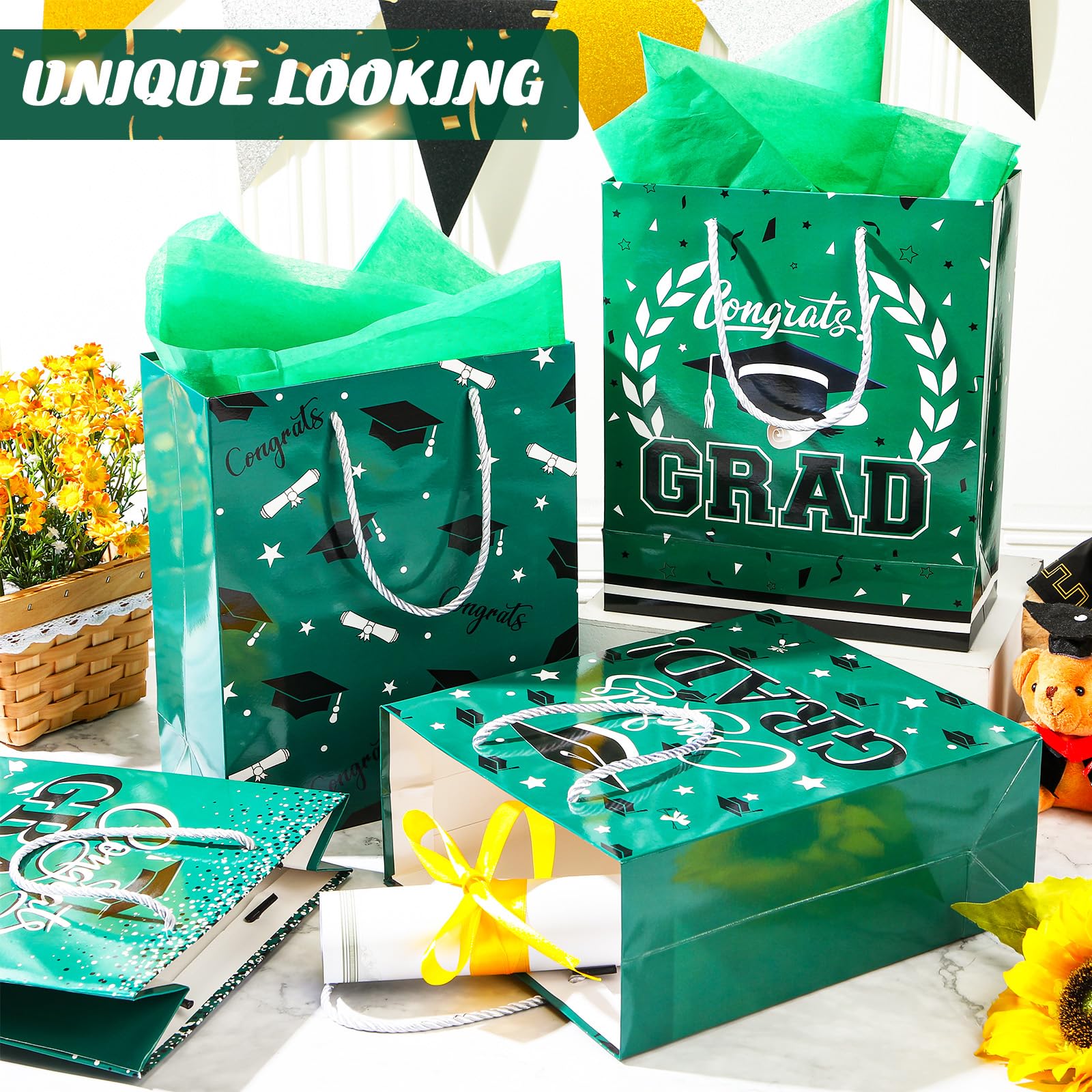 2024 Graduation Gift Bags Tuzuaol 12 Pack Graduation Gift Bag AIS1 With ...